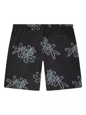 Filling Pieces Chrome Flower Swim Shorts