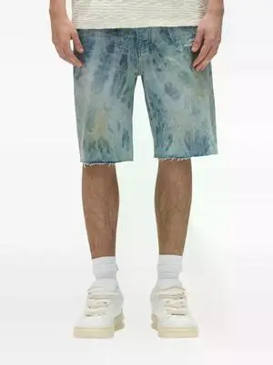 PURPLE BRAND Washed-effect Denim Shorts