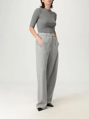 Brunello Cucinelli Wide Leg Trousers - Silver