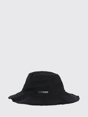 Jacquemus Bucket Hat With Drawstring - Black