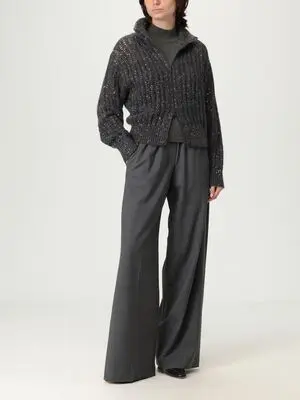 Brunello Cucinelli Wide Leg Pants - Grey