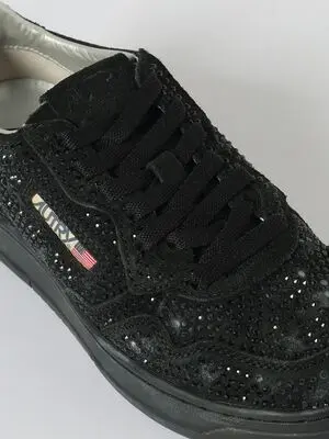 AUTRY Embellished Sneakers - Black