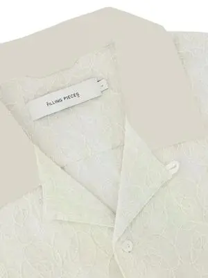 Filling Pieces Floral-embroidered Resort Shirt - Neutrals