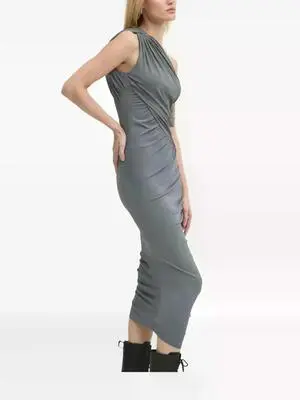 Rick Owens One-shoulder Draped Midi Dress