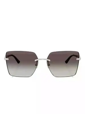 JIMMY CHOO Rimless Square Sunglasses - Silver
