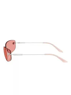 Versace Metal-frame Rimless Sunglasses