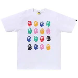 A BATHING APE 32nd Anniversary Ape Head Tee - White