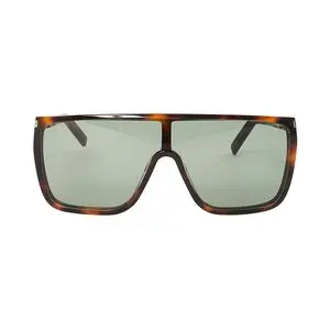 Saint Laurent Mask Sunglasses - Brown