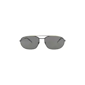 Saint Laurent Oval Full Rim Sunglasses - Black