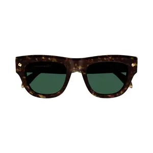 Alexander McQueen Square Full Rim Sunglasses - Brown