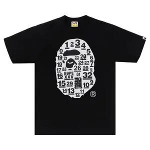 A BATHING APE 32nd Anniversary Big Ape Head Tee - Black