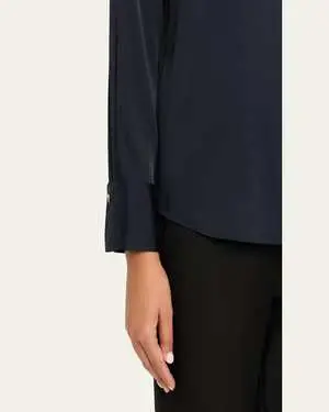 Vince Classic Slim-fit Shirt - Juniper