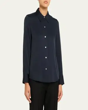 Vince Classic Slim-fit Shirt - Juniper