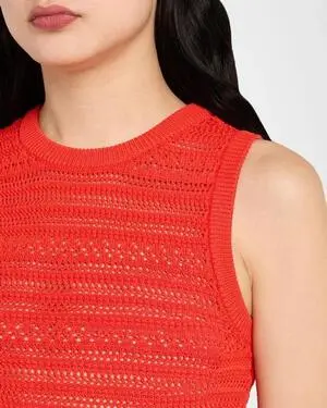 PQ SWIM Crochet Sleeveless Top - Passion