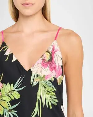 Natori Sonomi Backless Floral-print Nightgown - Bkm