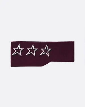 Perfect Moment Star Merino Wool Headband - Burgundy