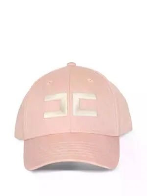 Elisabetta Franchi Logo-embroidered Cotton Cap - Pink