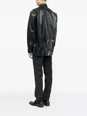 MAISON MARGIELA Crinkled-finish Shirt - Black