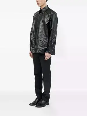 MAISON MARGIELA Crinkled-finish Shirt - Black