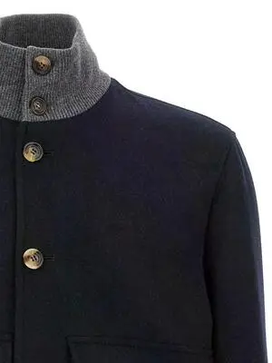 Brunello Cucinelli Ribbed-knit Wool Bomber Jacket