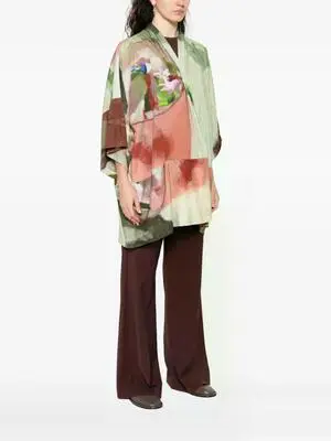 YAVI Graphic-print Jacket - Green