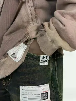 Mihara Yasuhiro Zip-fastening Jeans