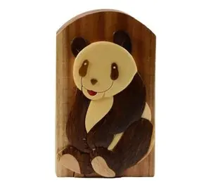 CARVER DAN'S Panda Puzzle Box
