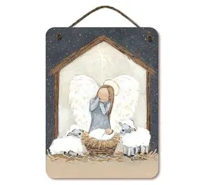 COURTSIDE MARKET Nativity 12x16 Hanging Artboar D - One-color