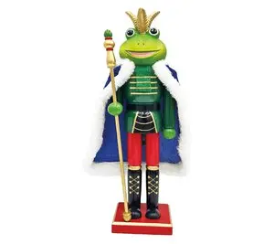SANTA'S WORKSHOP 14' Frog King Nutcracker