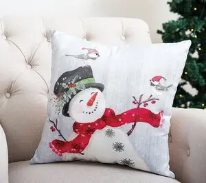 C&F HOME Snowman Pillow