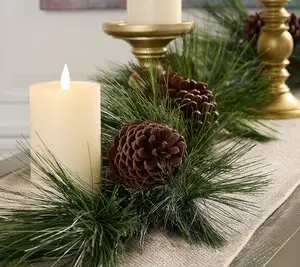 KIM GRAVEL HOME 6' Long Needle Pine Garland W/pinecones Kim Gravel - One-color