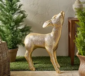 LWYA BY KIM GRAVEL 28' Indoor/outdoor Oversized Reindeer Calf Kim Gravel - One-color
