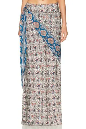 Rabanne Wrap Long Skirt