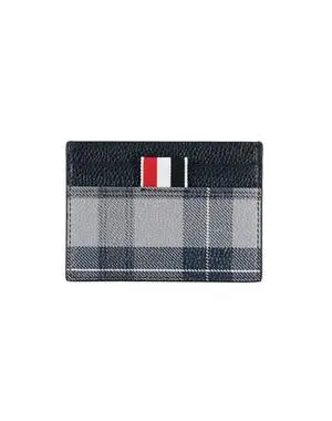 Thom Browne Document Holder Soft Leather - Grey
