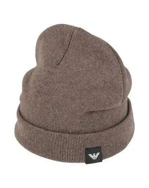 Emporio Armani Knitted Beanie - Beige