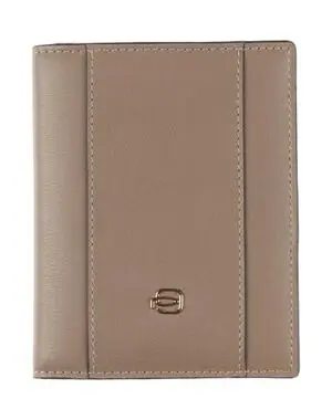 PIQUADRO Wallet Light Brown Cow Leather - Beige