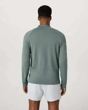 Vuori Clearview Seamless Quarter Zip - Marsh