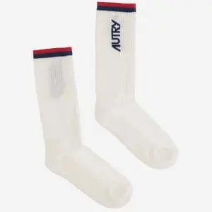 AUTRY Cotton Blend Long Socks - White