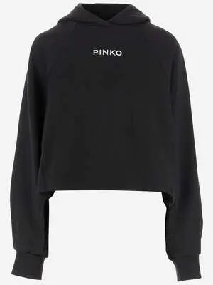 Pinko Cropped Sweatshirts Hoodies For Women