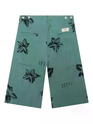 HONOR THE GIFT Floral-print Shorts - Blue