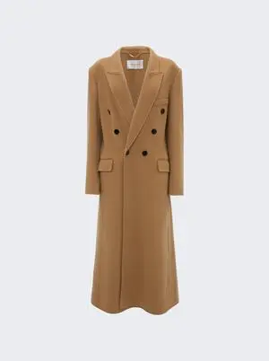 Victoria Beckham Double Faced Overcoat - Camel