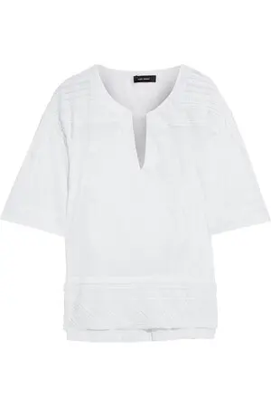Isabel Marant Embroidered Cotton-voile Top