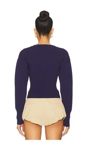 ALL THE WAYS Kourtney Ribbed Cardigan - Navy