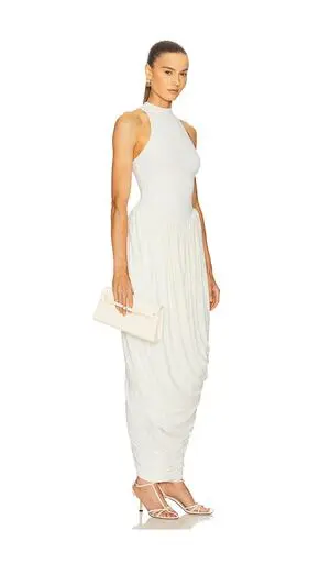 HELSA The Duchess Jersey Dress - Ivory