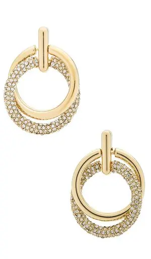 Baublebar Pave Interlocked Drop Earrings - Gold