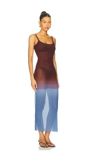 WeWoreWhat Mesh Scoop Maxi Slip