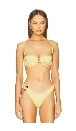 F E L L A Gabriel Bikini Top - Butter