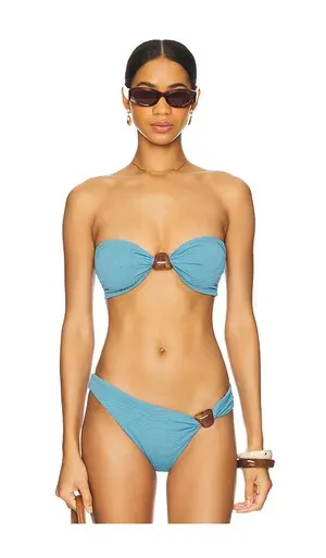F E L L A Eli Bikini Top Hydrangea