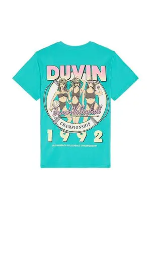 DUVIN DESIGN Beach Volley Tee In Teal