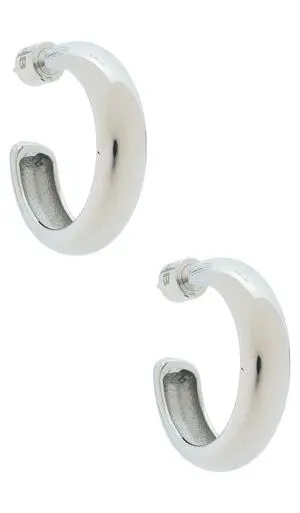 Jenny Bird Staple Hoops Medium Earrings - Platinum
